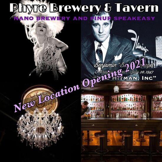 Menu at Phyre Brewery and Tavern " Pinup Speakeasy” restaurant, Saint Cloud