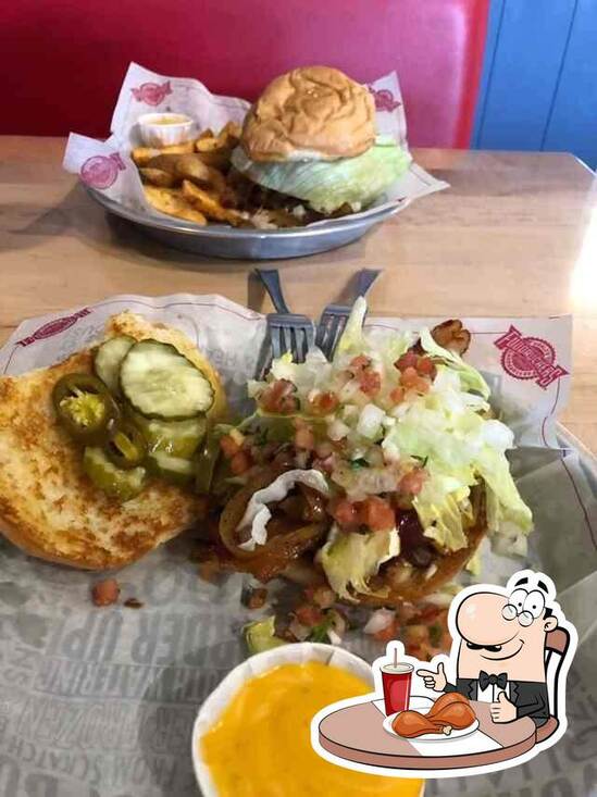 Menu at Fuddruckers restaurant, Regina