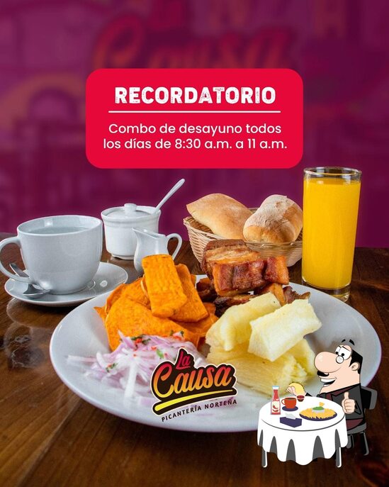 Menu at La Causa Restaurante, Trujillo