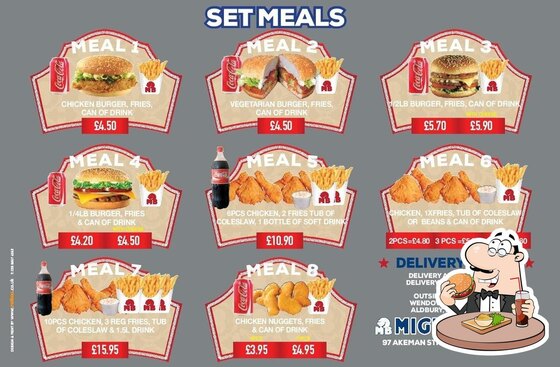 Menu at Mighty Bite fast food, Tring