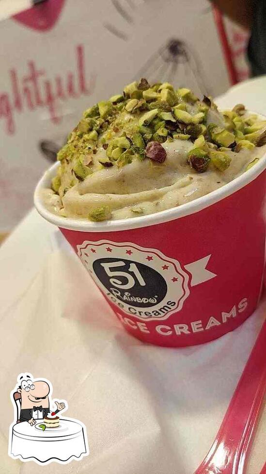Menu at 51 Rainbow Ice Cream desserts, Dubai, Shop 12