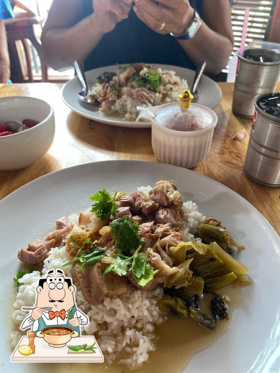 Menu at Pi Mee restaurant, Bang Krut