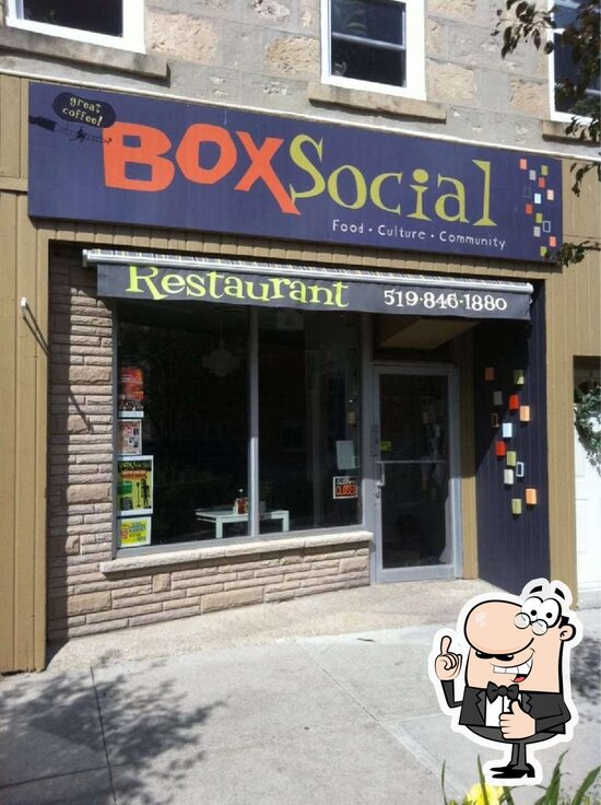 Menu at Box Social restaurant, Elora