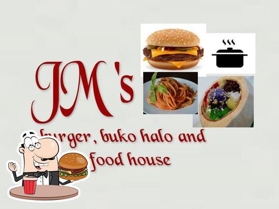 Menu at JM burger, buko halo and food house restaurant, Koronadal City