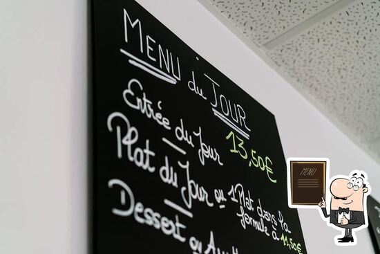 Menu au Le Chantilly restaurant, Cognac
