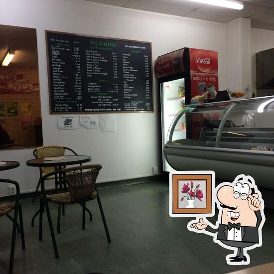 Menu at P G's Takeaways restaurant, Auckland