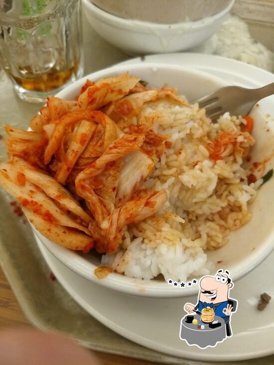 Menu at Spartan DFAC restaurant, South Korea