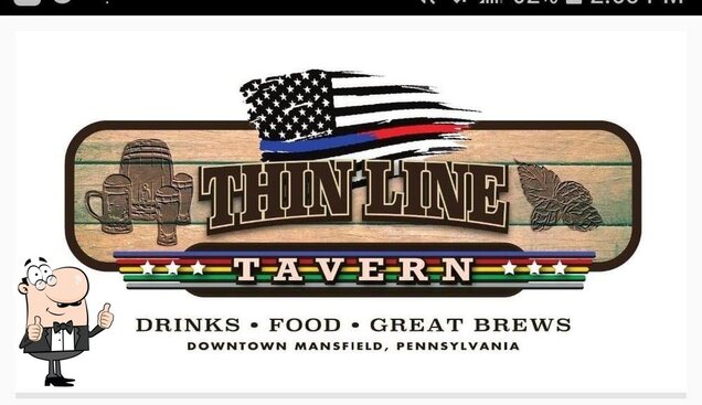 Menu at Thin Line Tavern pub & bar, Mansfield