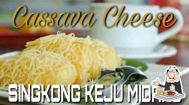 Menu at Singkong Keju Midang cafe, Indonesia