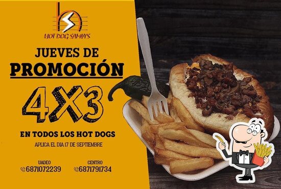 Carta del restaurante Hot dogs samia's, Guasave