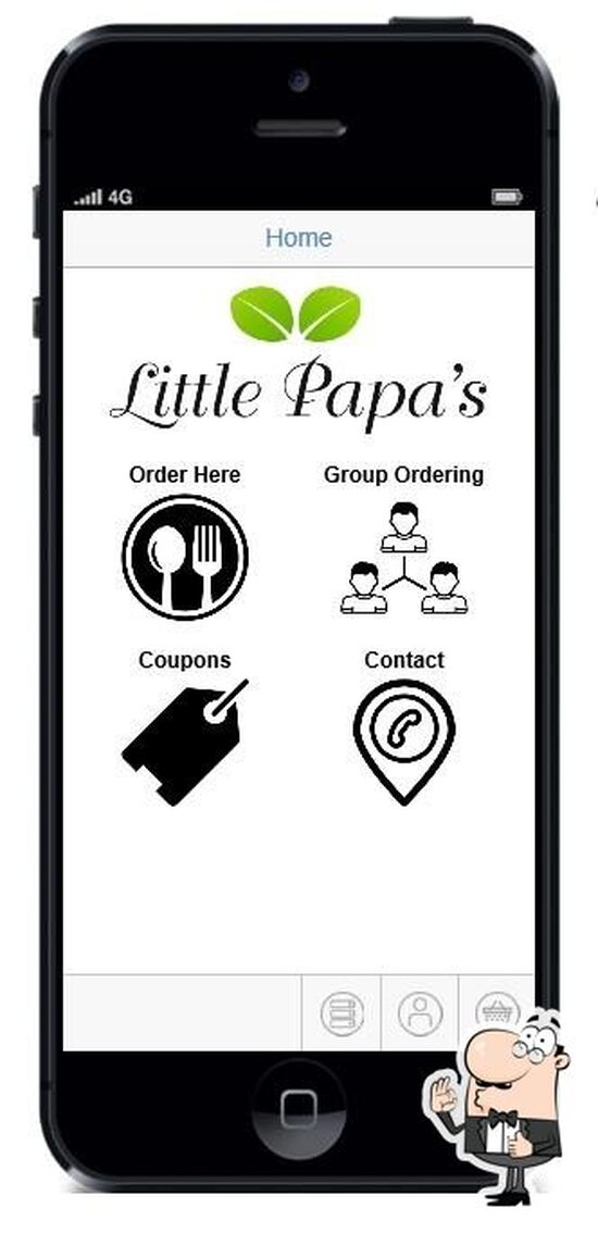 Menu at Little Papas restaurant, Coleraine