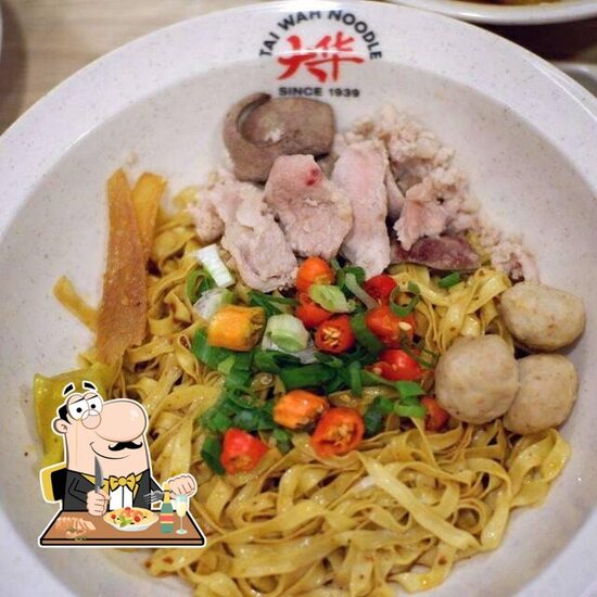 Menu at Tai Wah Noodle restaurant, Jakarta, Pantai Indah Kapuk