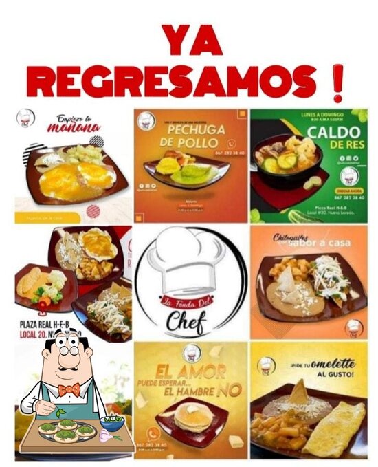 Carta del restaurante La Fonda del Chef, Nuevo Laredo
