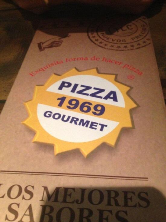 Menu at Pizza 1969 Gourmet - Atlantis pizzeria, Bogotá
