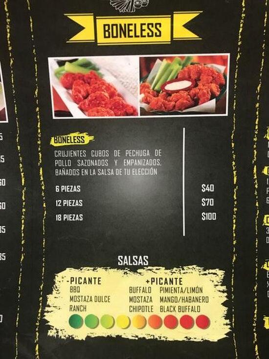 Carta del restaurante BLACK BUFALO, Ciudad Victoria