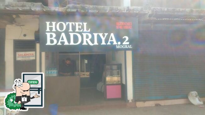 Menu at Badriya hotel, Mogral