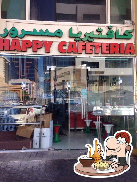 Menu at Happy Cafeteria, Abu Dhabi