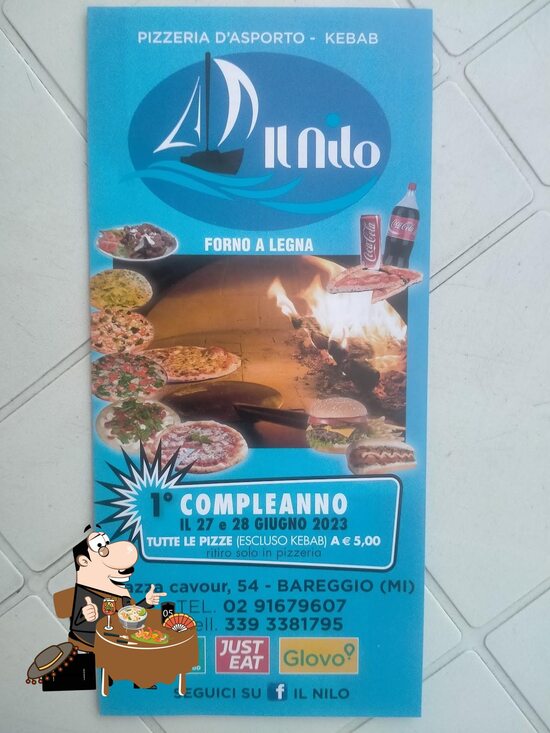Menu da Il Nilo ristorante, Bareggio