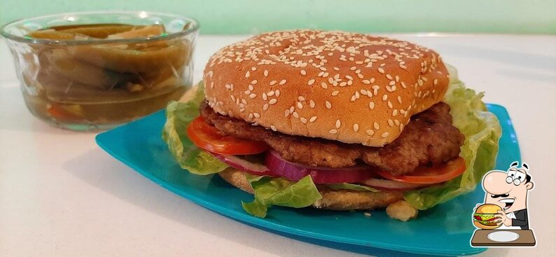 Menu at The burger restaurant, Tlaquepaque