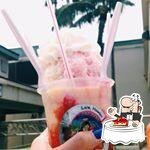 Menu at Angel's Ice Cream restaurant, Laie