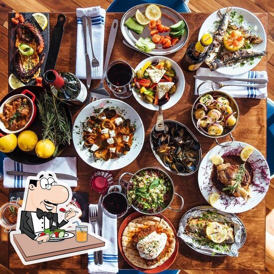 Menu at Mezze restaurant, Glasgow