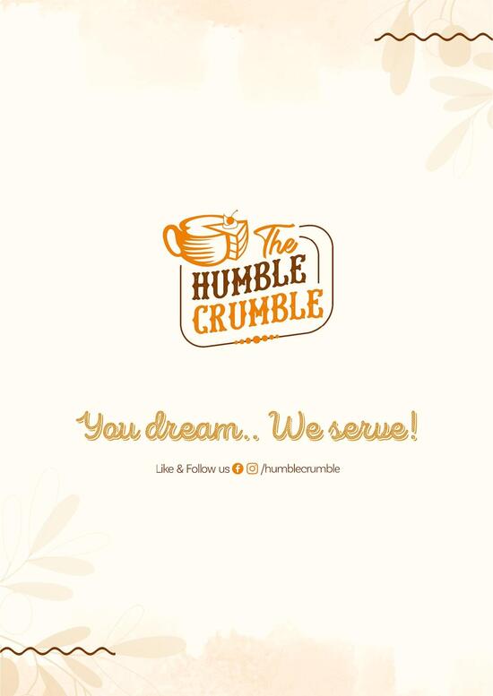 Menu at The HUMBLE CRUMBLE, Gurugram