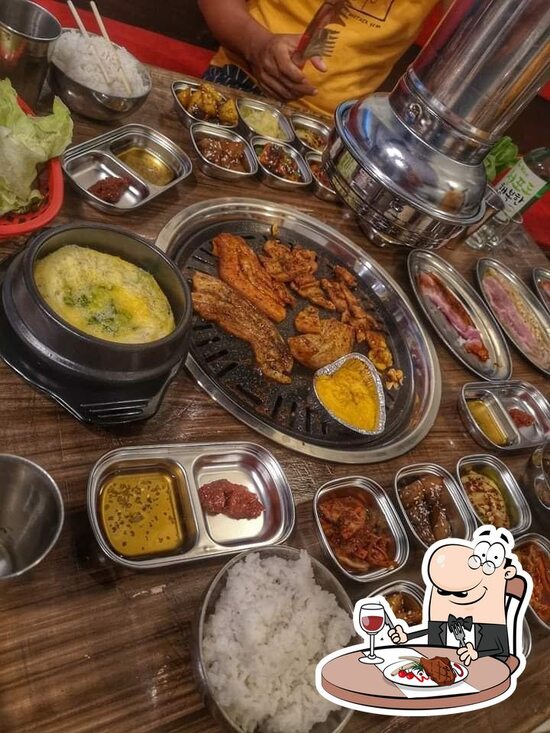 Menu at Gyeongju Samgyupsal restaurant, Surigao City