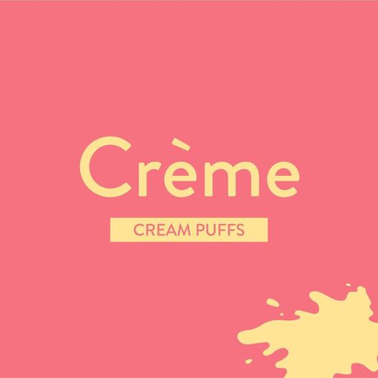 Menu at Crème Cream Puffs, Calgary