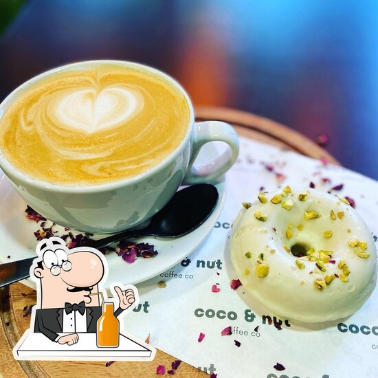 Carta del café Coco & Nut Coffee Co Victoria, Londres