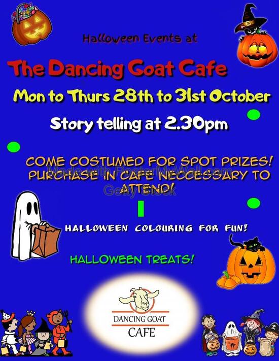 Menu at Dancing Goat Cafe, Carrickfergus