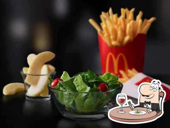 Menu at McDonald's fast food, Kansas City, 3725 State Ave