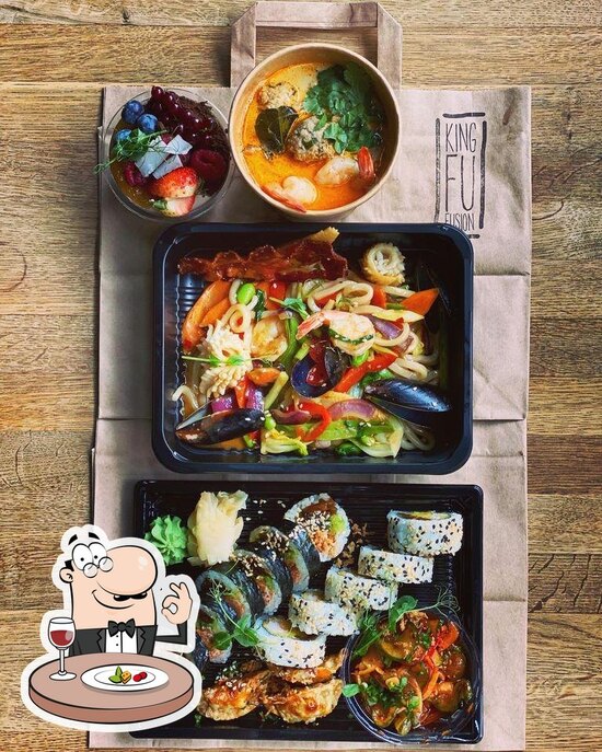Menu at King Fu Fusion restaurant, Bydgoszcz