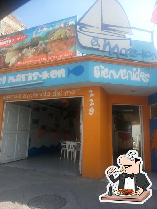Menu at Mariscón restaurant, Leon