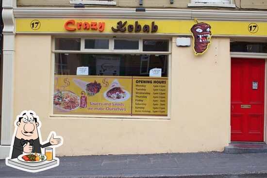 Menu at Crazy Kebab fast food, Cork