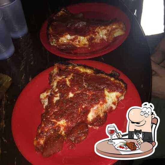Menu at Pequod's Pizza pizzeria, Chicago, N Clybourn Ave
