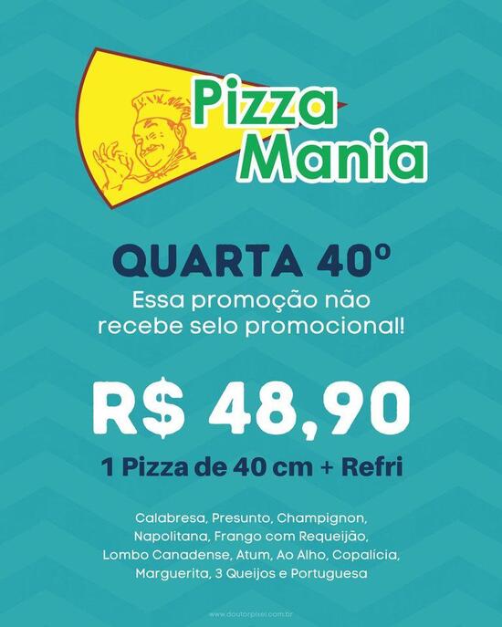 Menu em Pizza Mania pizzaria, Petrópolis