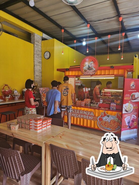 Menu at Ayam Geprek Master Cawang restaurant, East Jakarta