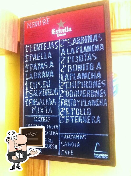 Menu at Bar Casa Del Mar, Ceuta