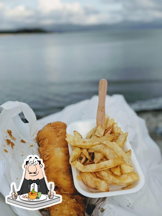 Menu at Castle Fish & Chip Shop. fast food, Criccieth