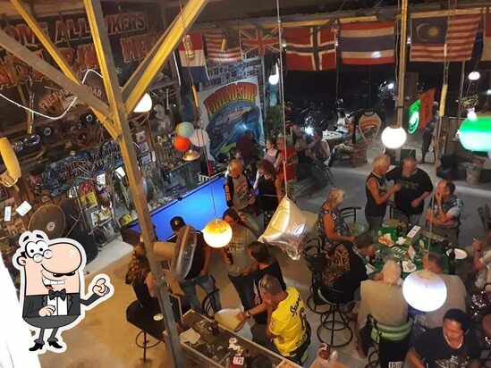 Menu at Wiki’s Biker Bar, Thab Prik