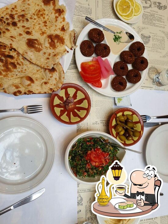 Menu at Tarboush Al-Basha restaurant, Abu Dhabi