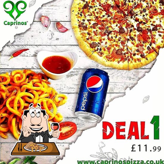 Caprinos Pizza Fleet, Fleet - Restaurant menu, prices and reviews