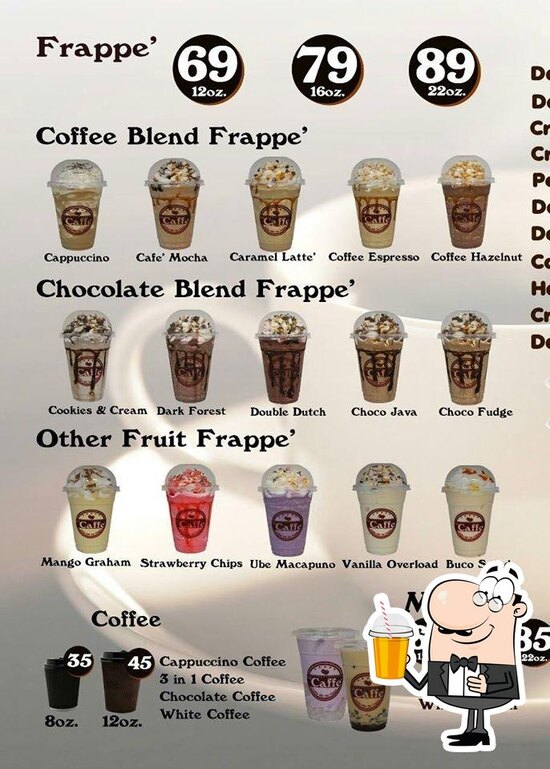 Menu at Fab Caffe Cebu cafe, Cebu City