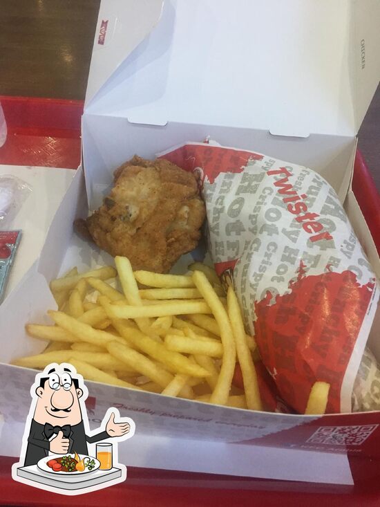 Menu at KFC restaurant, Dubai, Terminal 2,Dubai International Airport