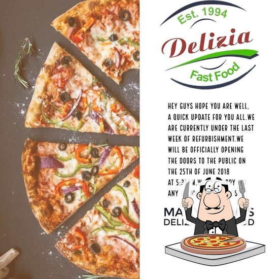 Menu at Delizia Pizza Takeaway restaurant, Derby