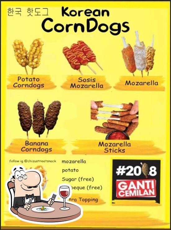 Menu at CORNDOG CHIZU BONANG restaurant, Bojong Nangka