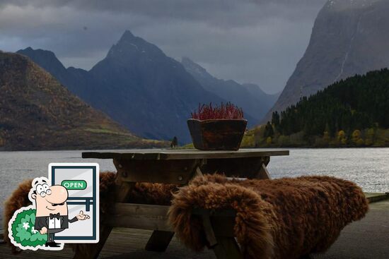 Menu at Sagafjord Hotel, Norway