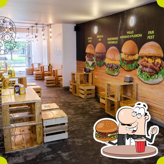 Menu at FAN BURGER restaurant, Bogotá
