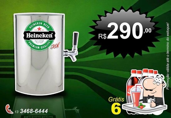 Menu at Heineken Chopp Delivery restaurant, São Vicente