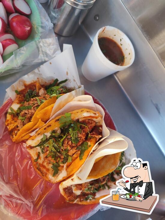 Menu at El Moreno tacos de birria restaurant, Tijuana